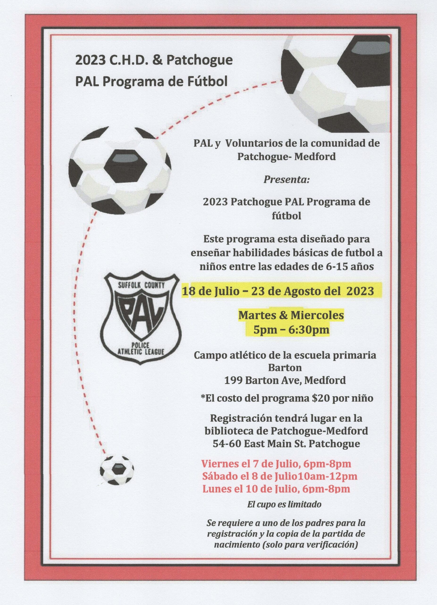 Upcoming Events - Suffolk PAL